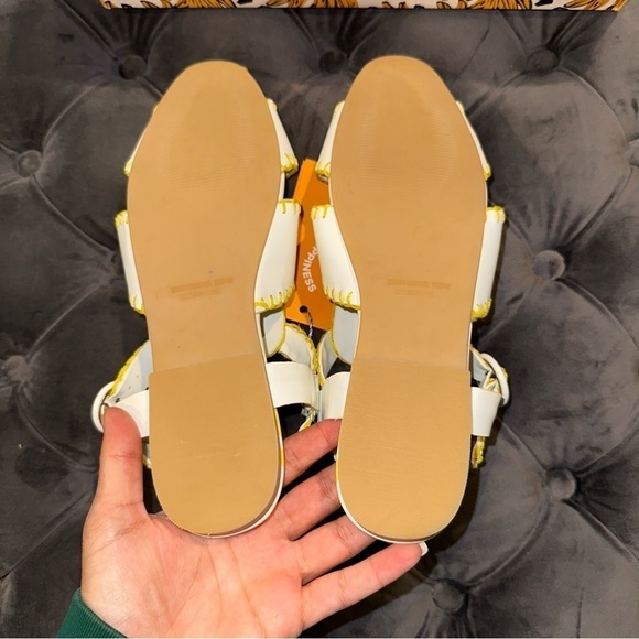 FARM Rio | Shoes | New Farm Rio Yellow Palm Tree Sandal | Poshmark